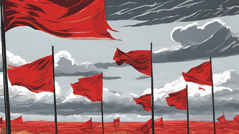 What are considered as red flags in screening a right tenant?